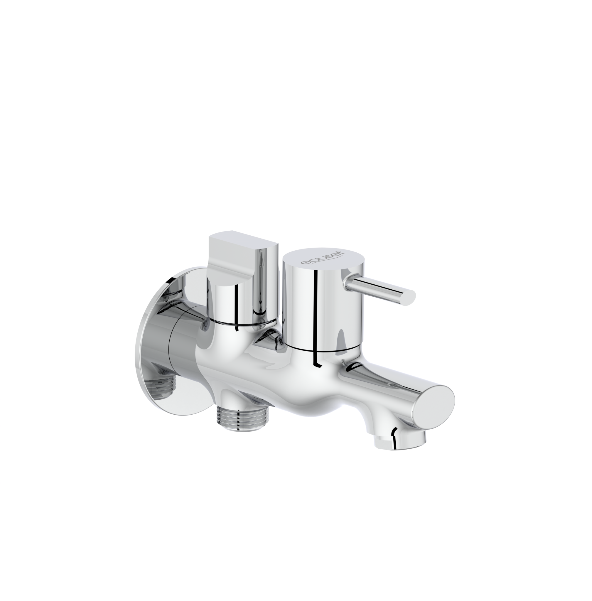 Two-Way Bib Cock with wall Flange – Eauset-Luxury Faucets